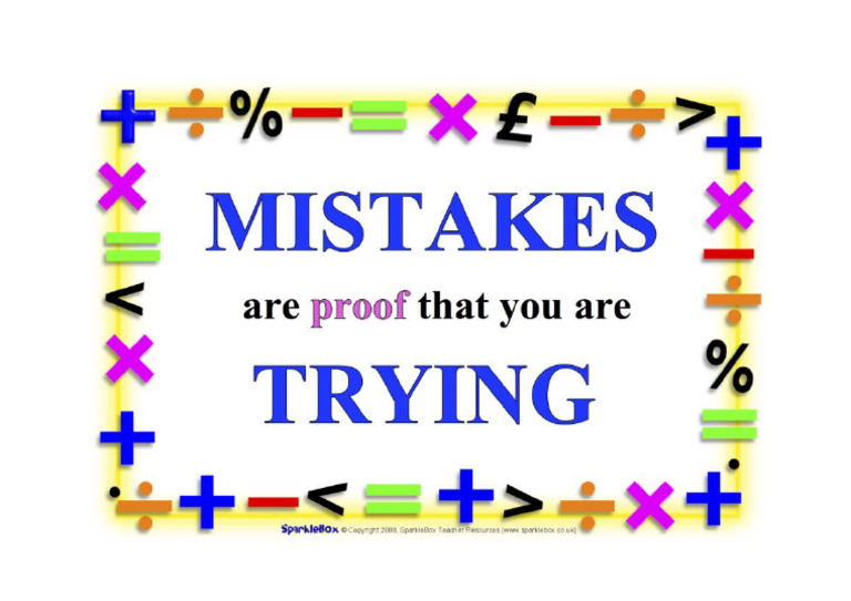 Mistakes - Proof of Learning | PDF