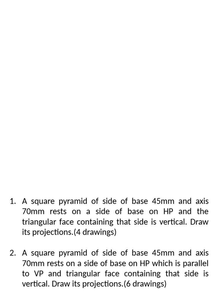 Projection of Solids Part 1 | PDF | Geometric Shapes | Euclidean Geometry