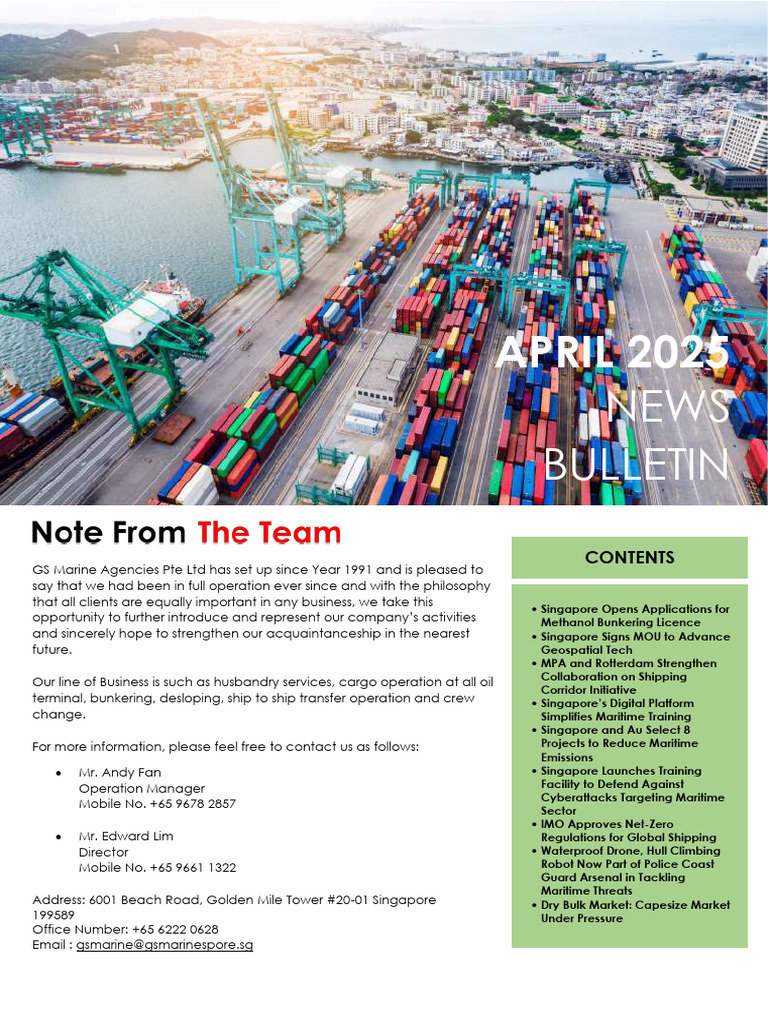 April 2025 News Bulletin | PDF