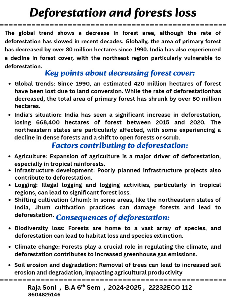Deforestation and Forests Loss | PDF