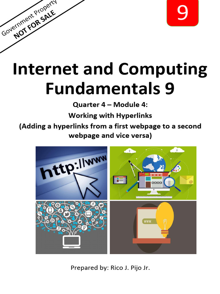 Tle 9 Internet and Computing Fundamentlas Quarter 4 Module 4 Pijo | PDF | Hyperlink | Web Page