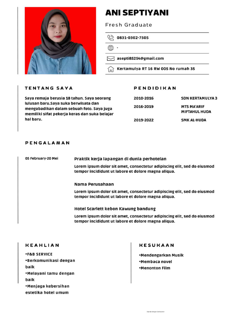 Cv+berkas Ani Septiyani-1 | PDF