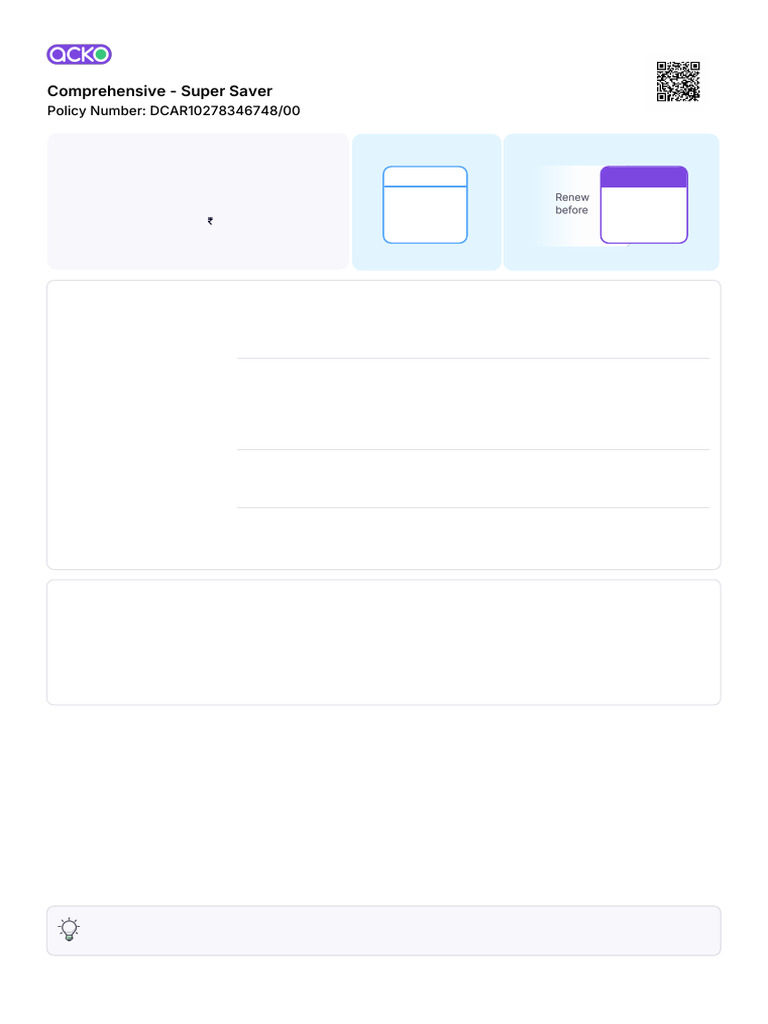 Acko 20250422 | PDF | Insurance | Vehicle Insurance