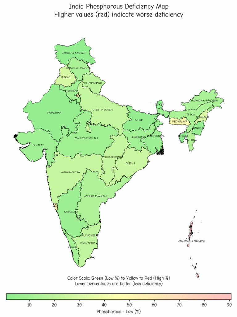 Phosphorous Deficiency Map | PDF