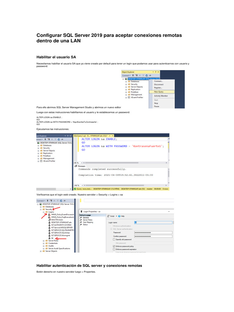 sql_server_conexiones_remotas | PDF | Servidor SQL de Microsoft ...