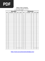 Two Column Cash Book Format | PDF
