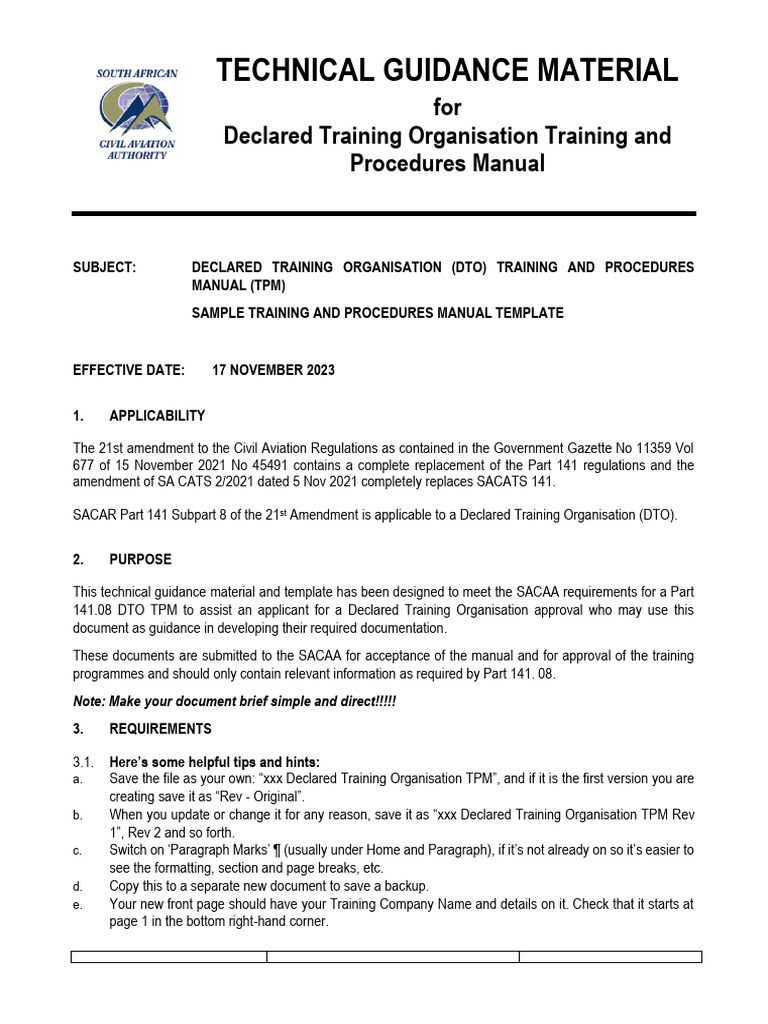TGM for Declared Training Organisations | PDF | Safety | Quality Assurance