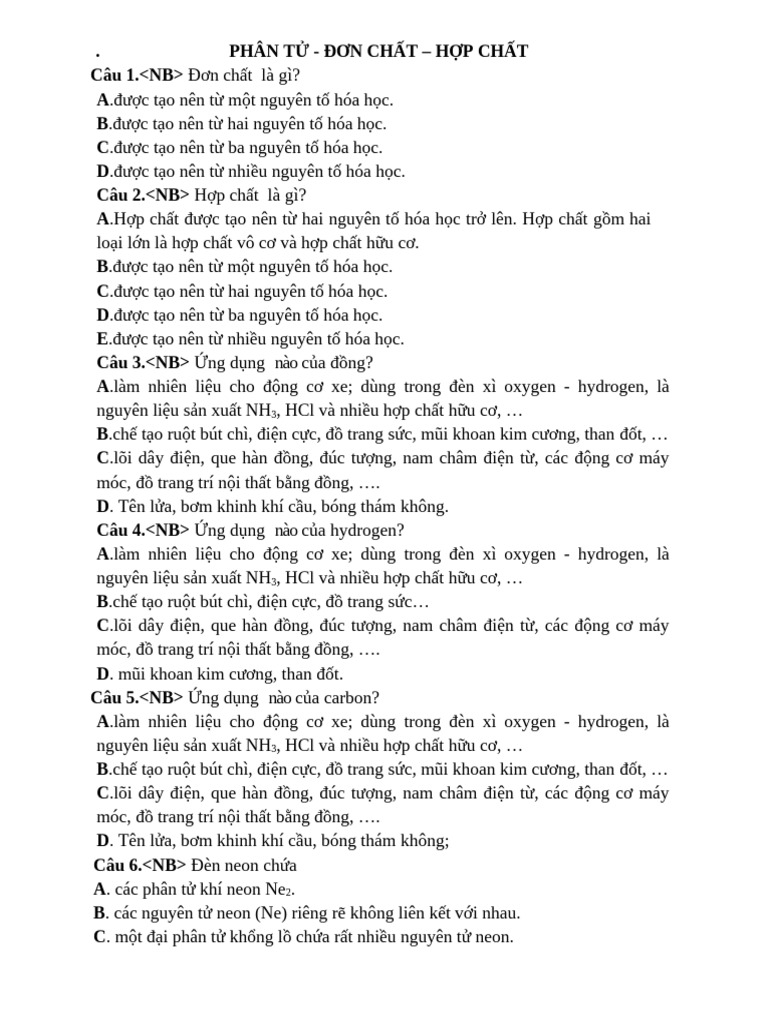 Ôn Tập Kì 2 Hóa 7 KNTT | PDF