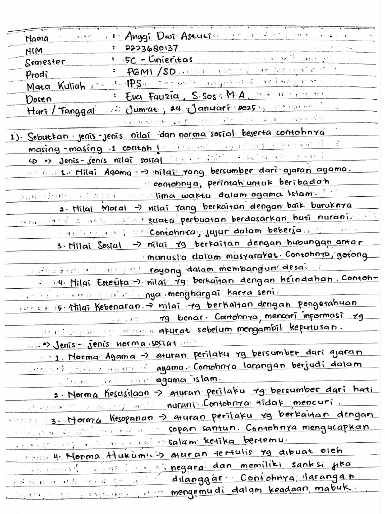 Anggi Dwi Astuti - V-C-Linieritas - PGMI - SD - IPS | PDF