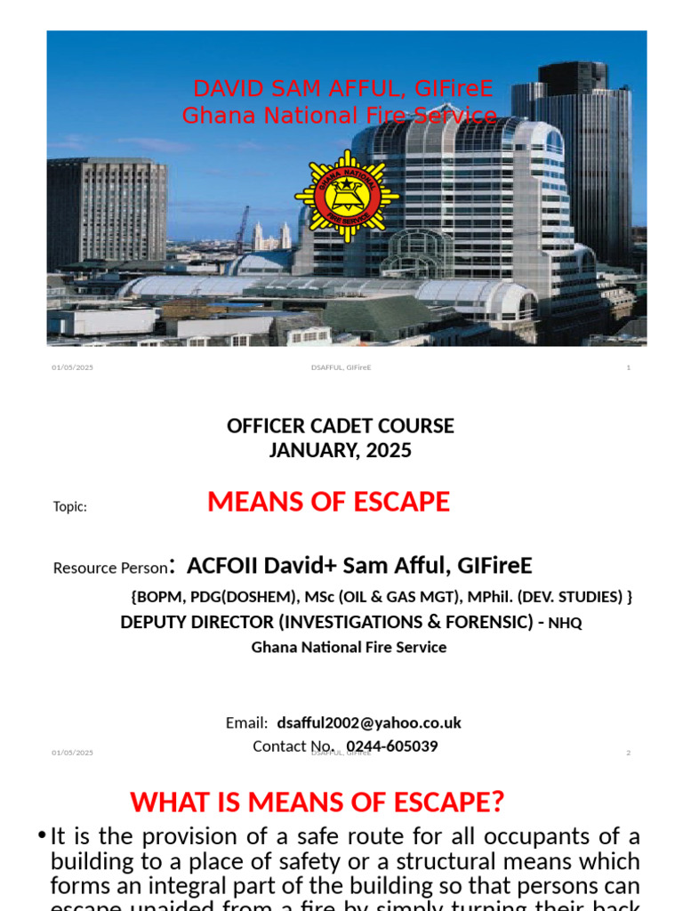 Understanding Means of Escape in Fires | PDF | Emergency Evacuation ...
