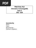 IT Practical File Grade 10 | PDF | Computing
