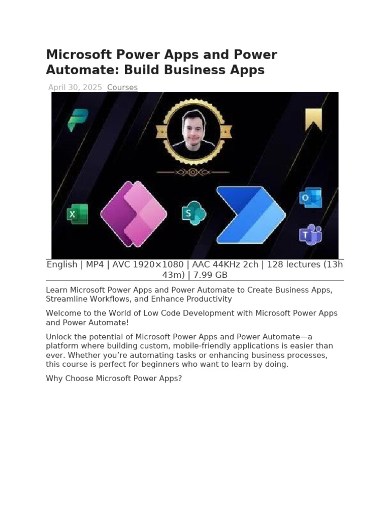 Microsoft Power Apps and Power Automate | PDF