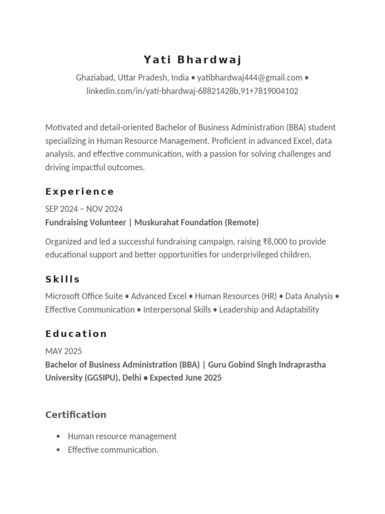 Yati_Bhardwaj_Updated_Resume | PDF