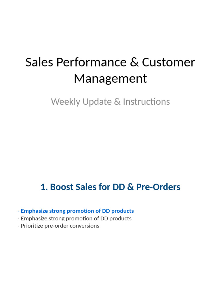 Styled Sales Performance Update | PDF