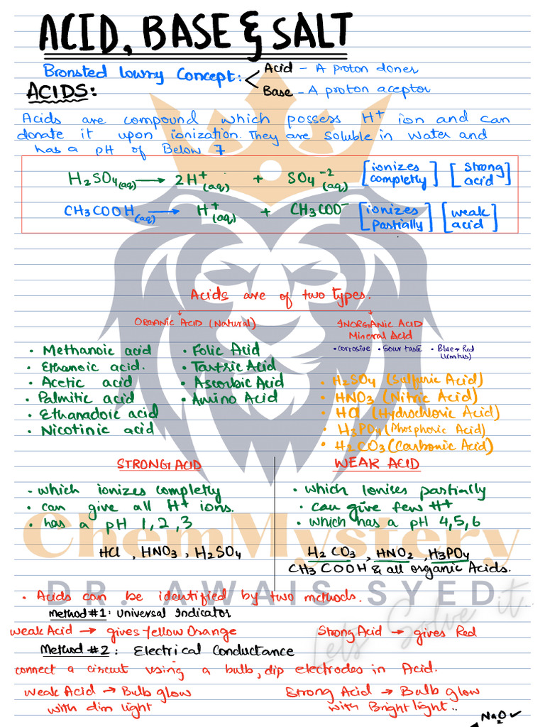 Understanding Acids, Bases, and Salts | PDF | Acid | Salt (Chemistry)