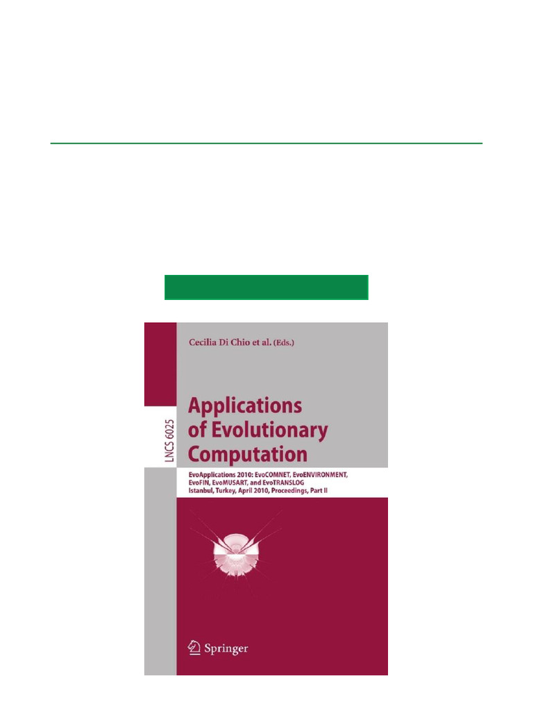 Applications of Evolutionary Computation EvoApplications 2010 EvoCOMNET, EvoENVIRONMENT, EvoFIN ...
