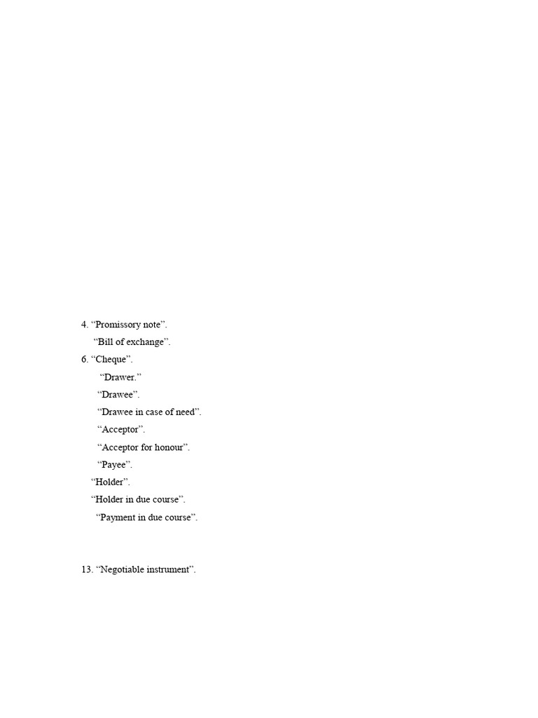Unit V - Law of Negotiable Instruments - Processed | PDF | Negotiable ...