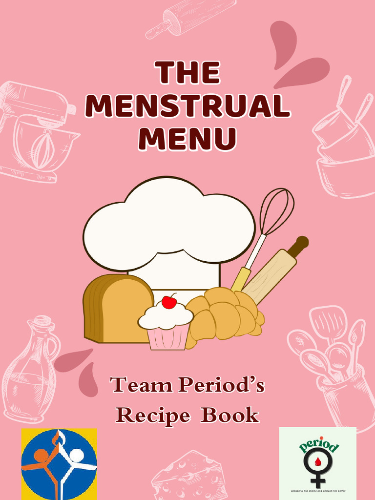 Pink White Simple Cute Baking Recipes Book Cover (A4)-2 | PDF