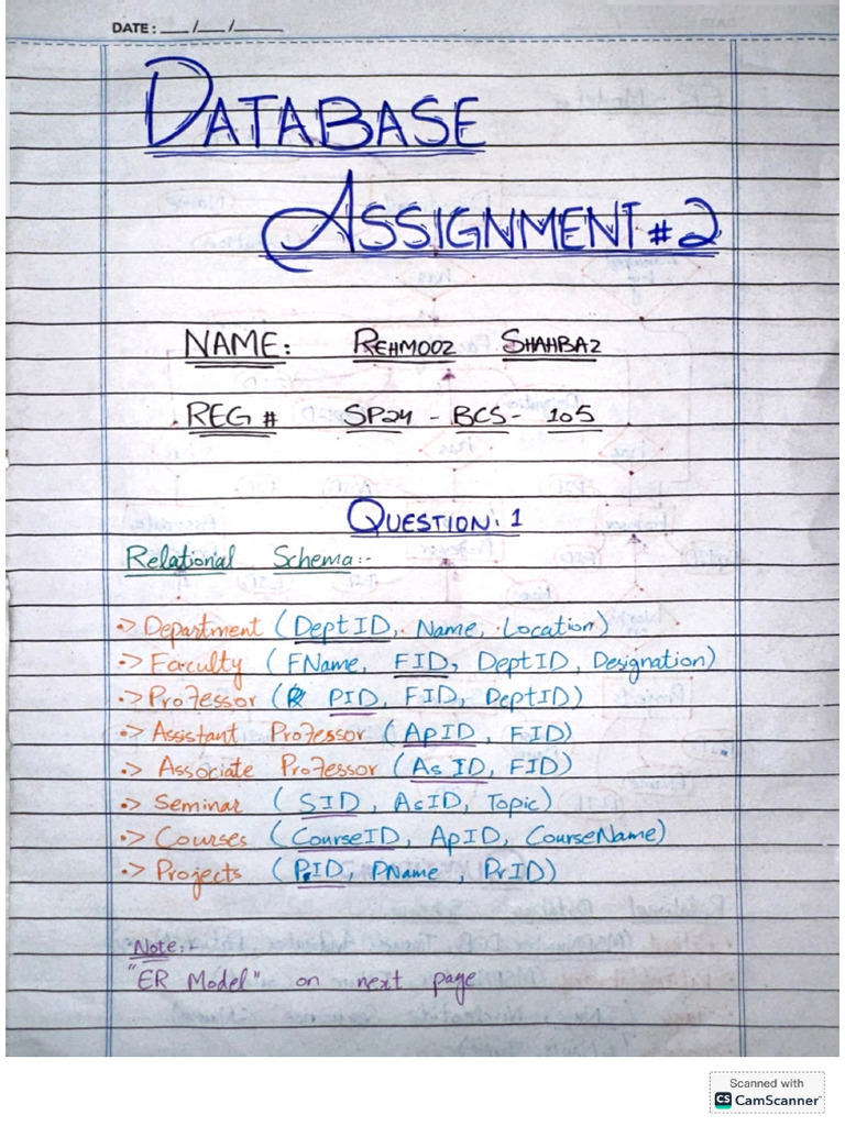 Database Assignment 2 (SP24-BCS-105) | PDF