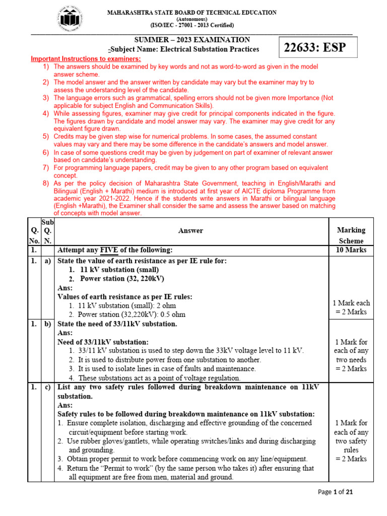 Electrical Substation Practices | PDF | Power (Physics) | Electric Power