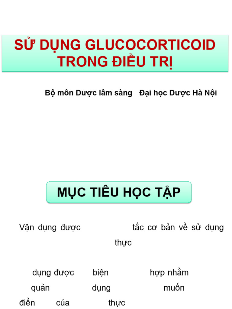 S D NG Glucocorticoid | PDF