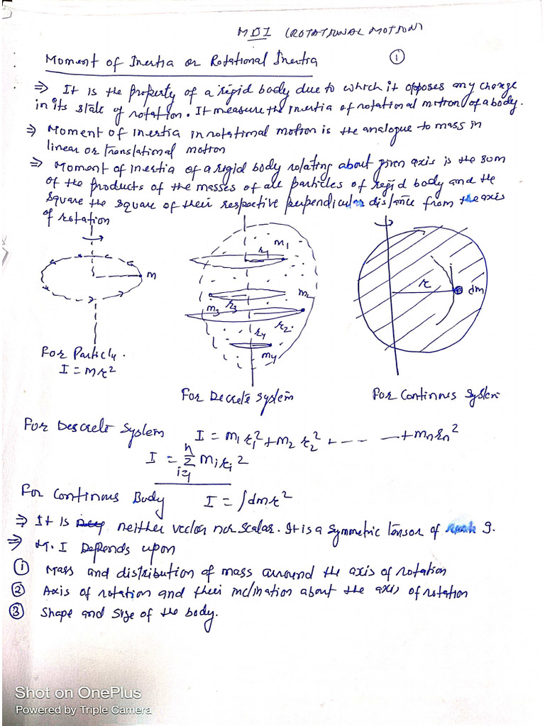 Moment of Inertia | PDF