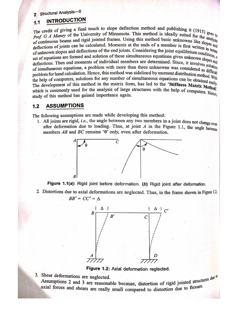 Slope Deflection Equation - Analysis of Simple Beams | PDF