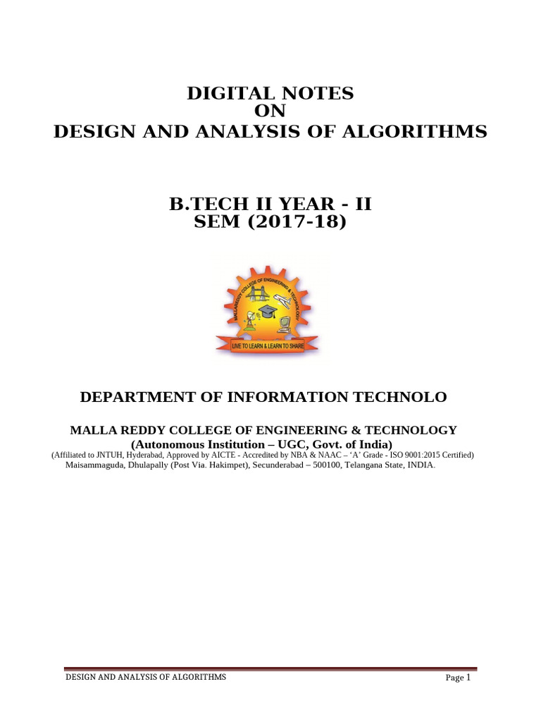 NT 1 | PDF | Time Complexity | Probability Theory
