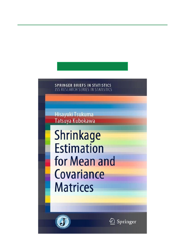 Shrinkage Estimation For Mean and Covariance Matrices Total Access Ebook | PDF | Bias Of An ...