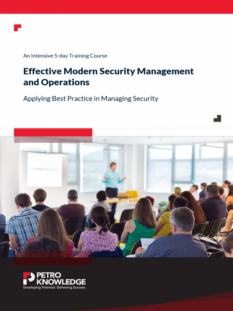 Effective Security Management Training | PDF | Physical Security | Risk