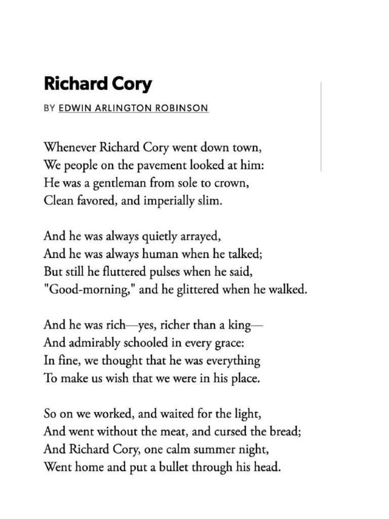 Eng - Lit Poetry 1 | PDF