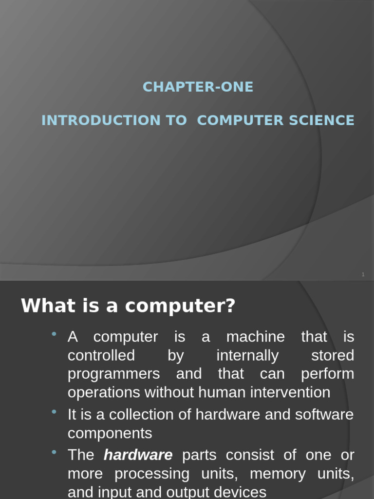 CHAPTER-OnE To Computer Science | PDF | Integrated Circuit | Personal Computers