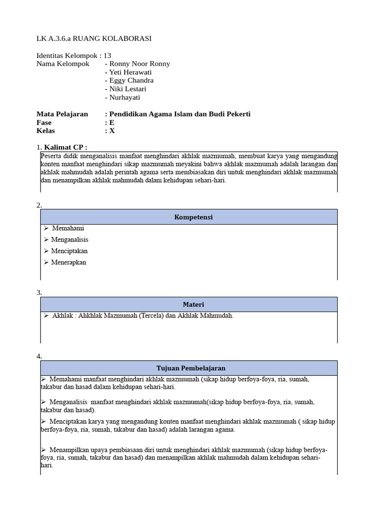 Hari Ke - 3 LK.3.6A RUANG KOLABORASI | PDF
