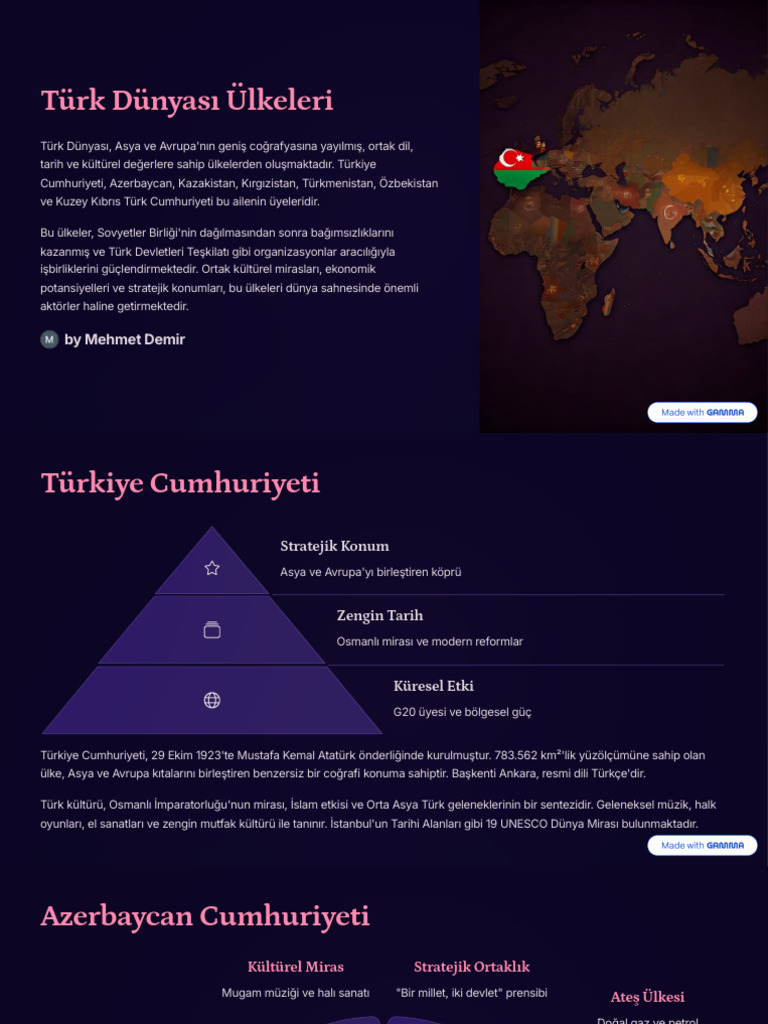 Turk Dunyasi Ulkeleri | PDF