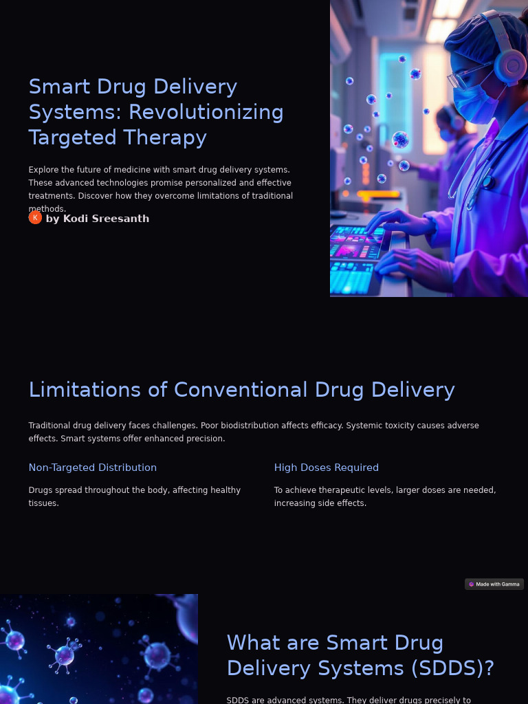 Smart Drug Delivery Systems Revolutionizing Targeted Therapy | PDF ...