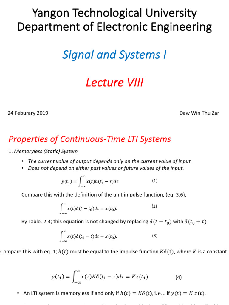 Lecture_7_Signal & System_31005_2023Feb | PDF | Equations ...