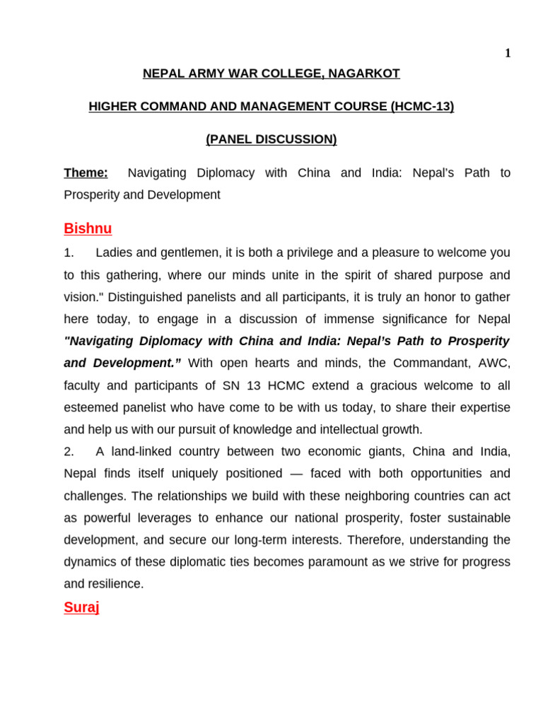 Openign and Ground Rules | PDF | Diplomacy | Global Politics