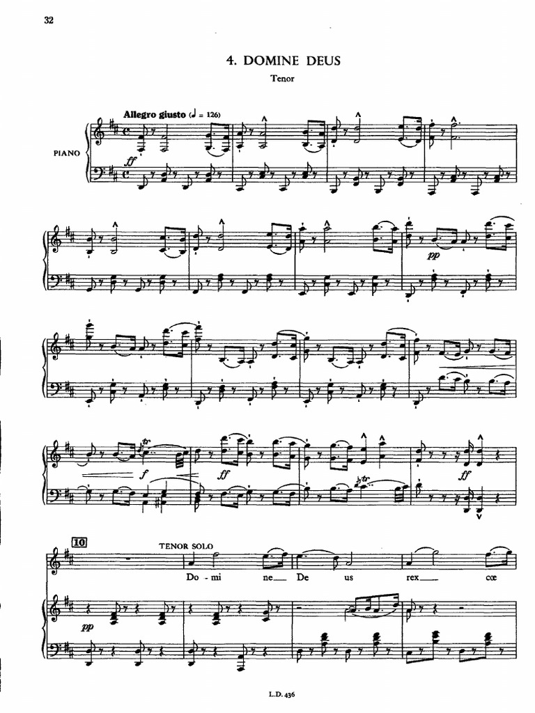 Domine Deus - Rossini | PDF