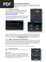 Studio One 6 Quick Start Guide EN | PDF | Installation (Computer ...