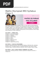 Class 2 Maths Olympiad Worksheet | PDF