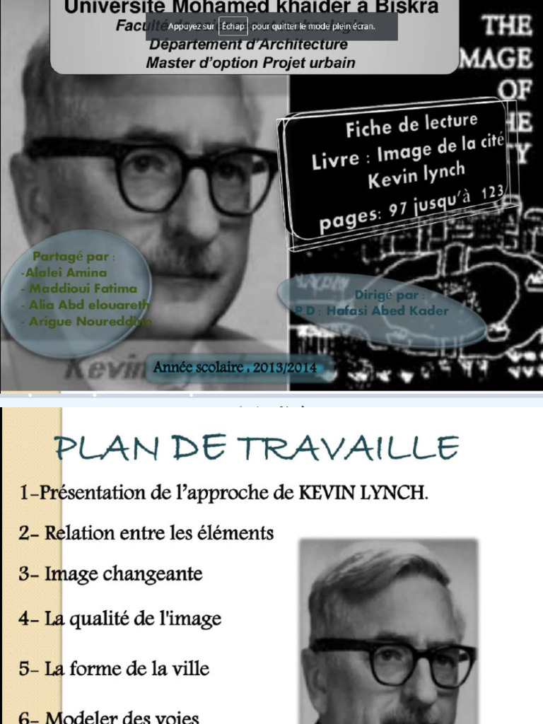 Analyse de Lecture de Kevin Lynch | PDF