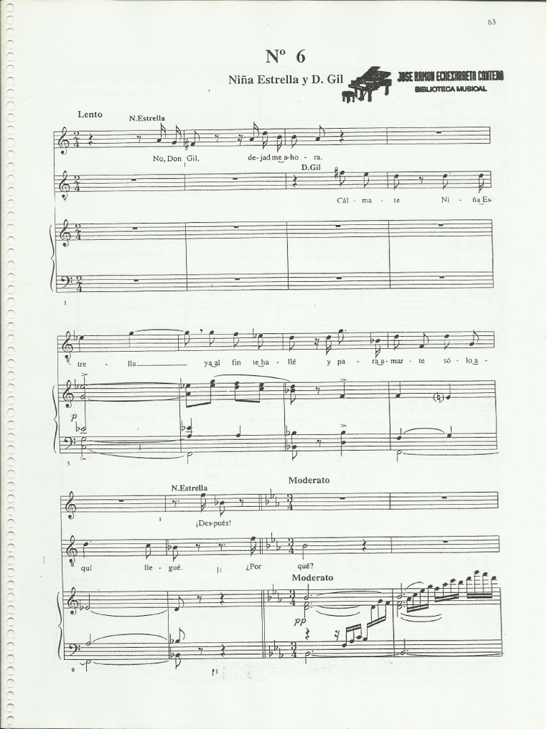 TENOR Penella Don Gil de Alcalá Romanza Don Gil | PDF