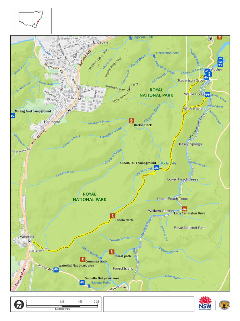 Uloola Walking Track Map | PDF | Trail | Transport