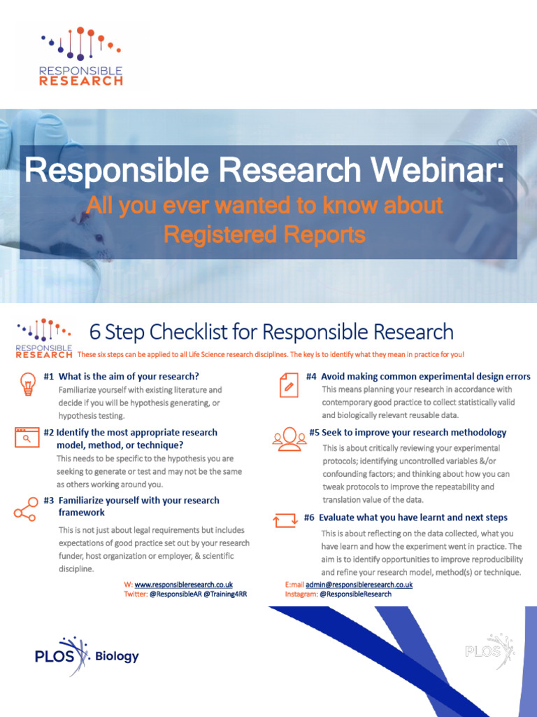 Responsible Research FREE Webinar - April 2025 Slide Set Handout | PDF ...