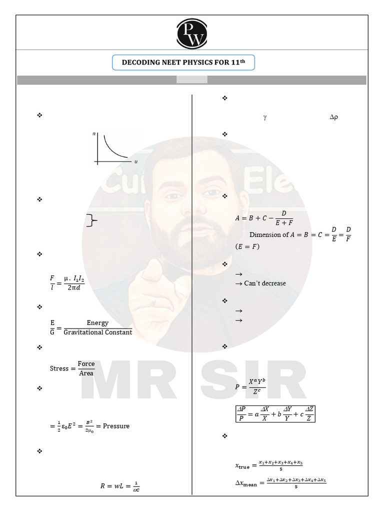 Decoding NEET Physics_11th_Mr Sir_Ram Kishan | PDF | Force | Physics
