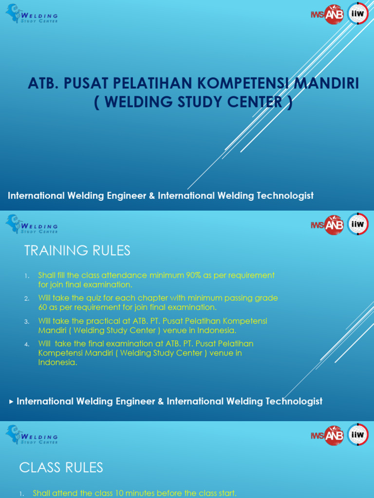 Training and Class Rules | PDF