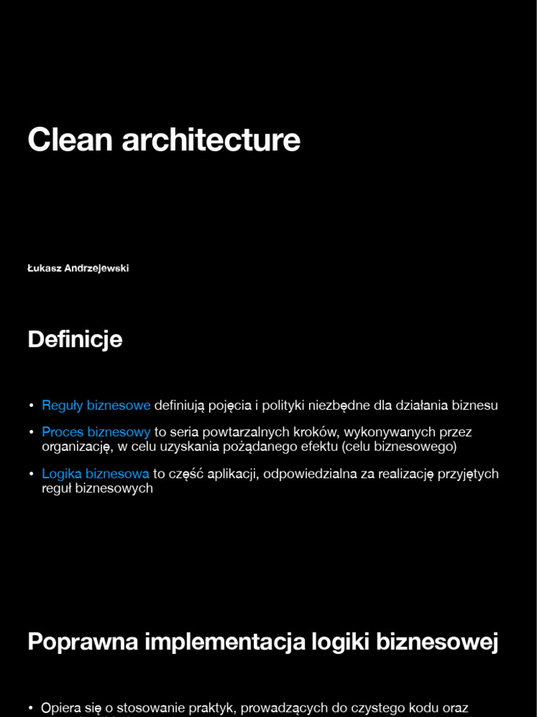 Clean Architecture | PDF