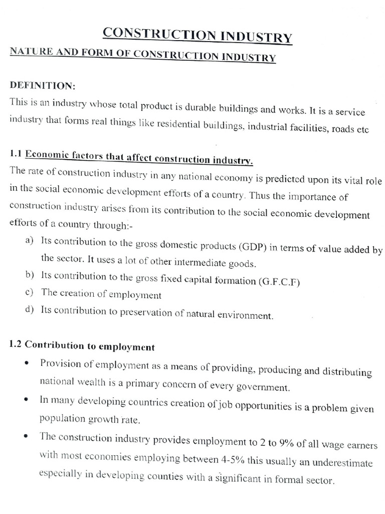 Construction Management Notes | PDF