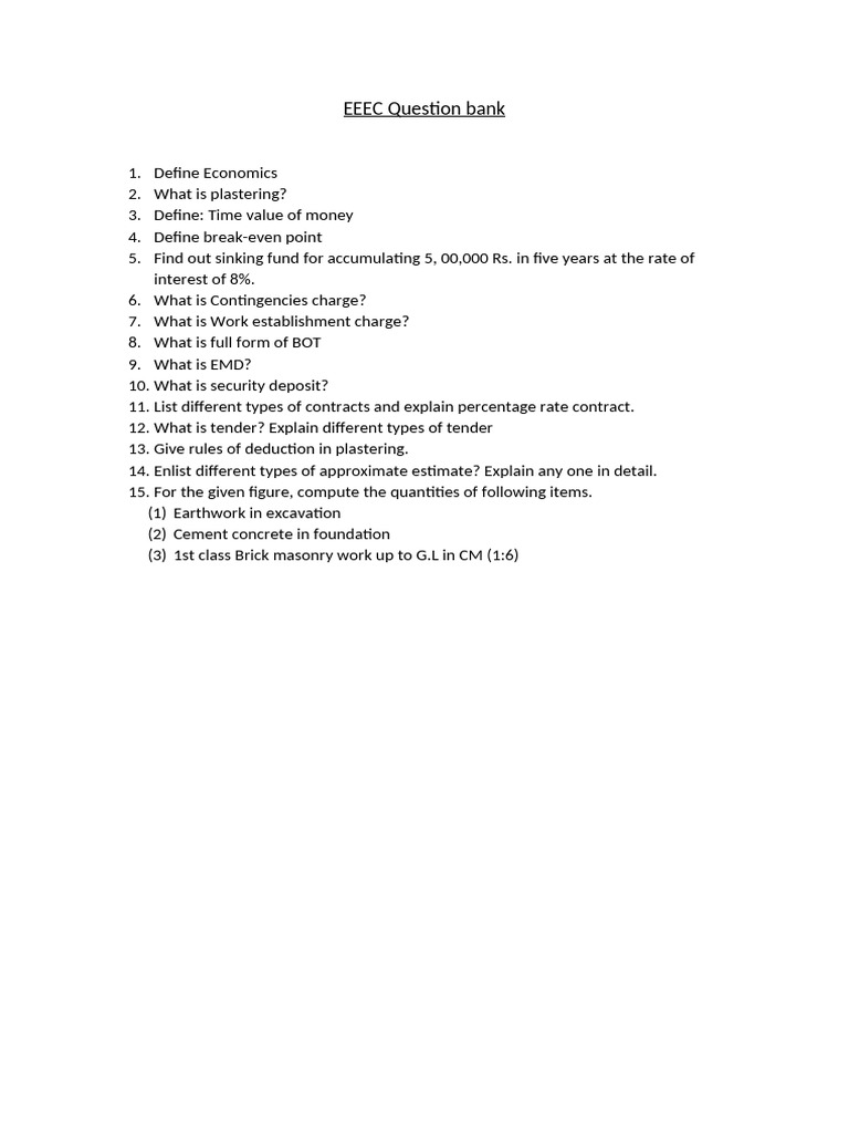 EEEC Question Bank | PDF