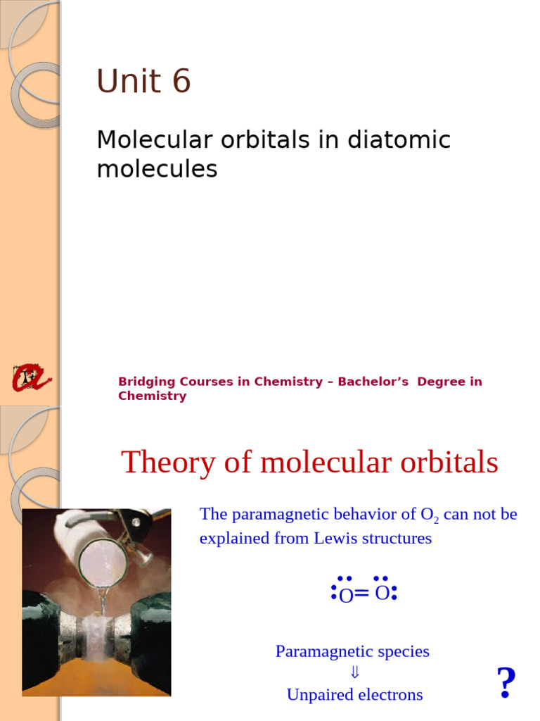 U6-Molecular Orbitals | PDF | Molecular Orbital | Chemistry